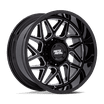 20x10 Moto Metal MO978 RAZOR Satin Black Machined Red Tint Wheel 5x5 ...