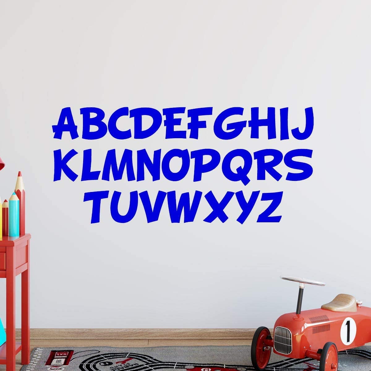VWAQ Alphabet Wall Decals for Kids Classroom Educational Vinyl Stickers ...