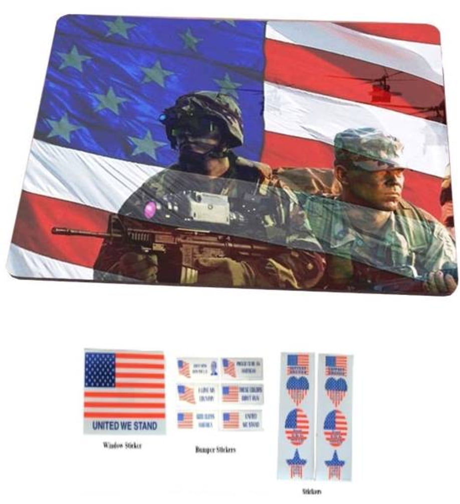 American Flag Mousepad American Army Military Soldier Mouse Pad, MP8 ...