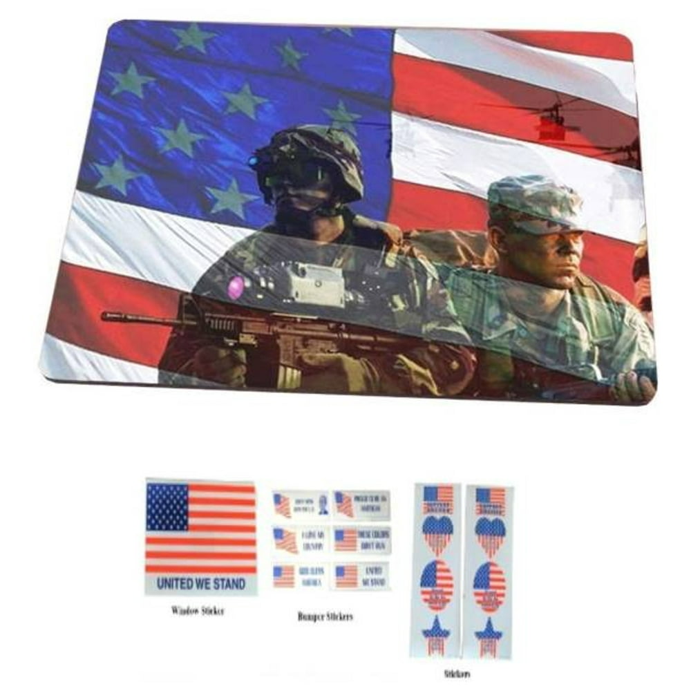 American Flag Mousepad American Army Military Soldier Mouse Pad, MP8 ...