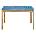 Mid- Century Modern Stillwell 47.25" Rectangular Table in Green and ...