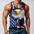 American Independence Day 3D Digital Print Vest Casual Men's Sleeveless ...