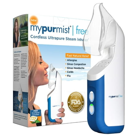 mypurmist Cordless Ultrapure Steam Inhaler - Handheld Steamer ...