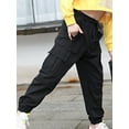 Alvivi Kids Girls Casual Cargo Pants Pure Color Drawstring Trousers 4 ...