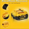 5Pack 20V 8Ah Lithium-lon Battery Replacement Compact XR Design, High ...