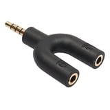 SUSUchens 3.5mm Earphone Microphone Adapter U Shape Audio Converter ...