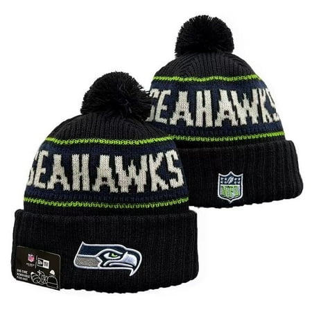 Seattle Seahawks Sport Fans Cuffed Stylish Toque Cap Knitted Beanie Hat ...