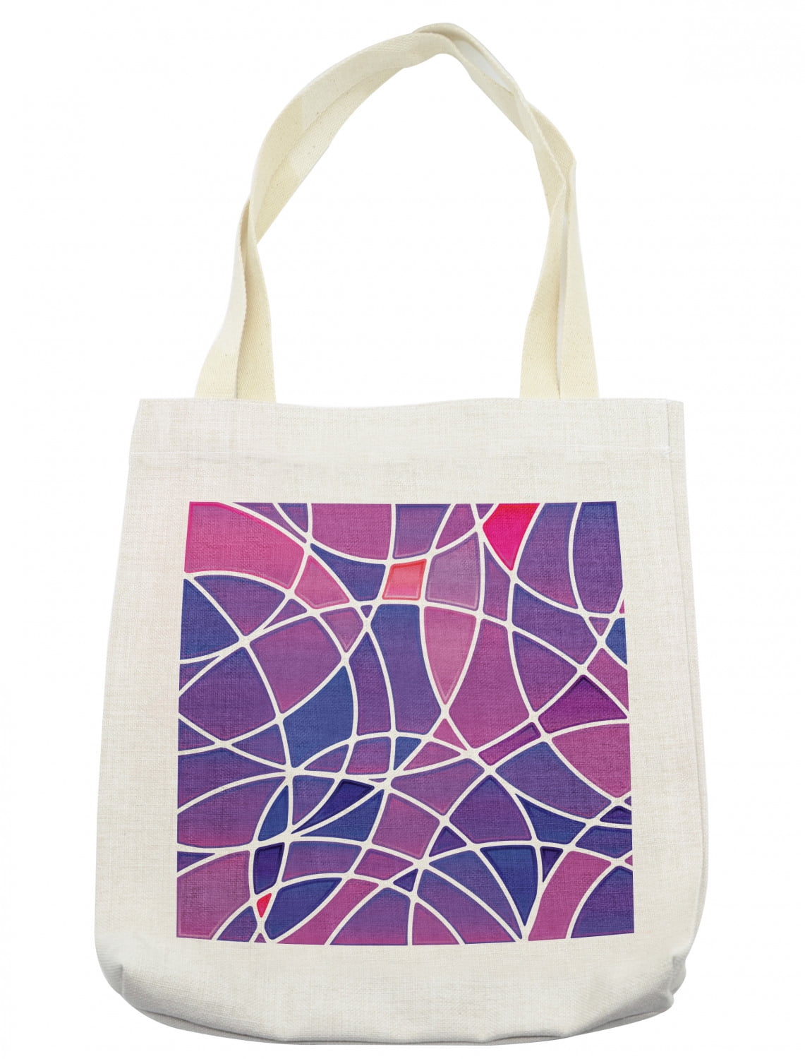 Abstract Tote Bag, Contemporary Graphic Art Print with Vibrant Color ...
