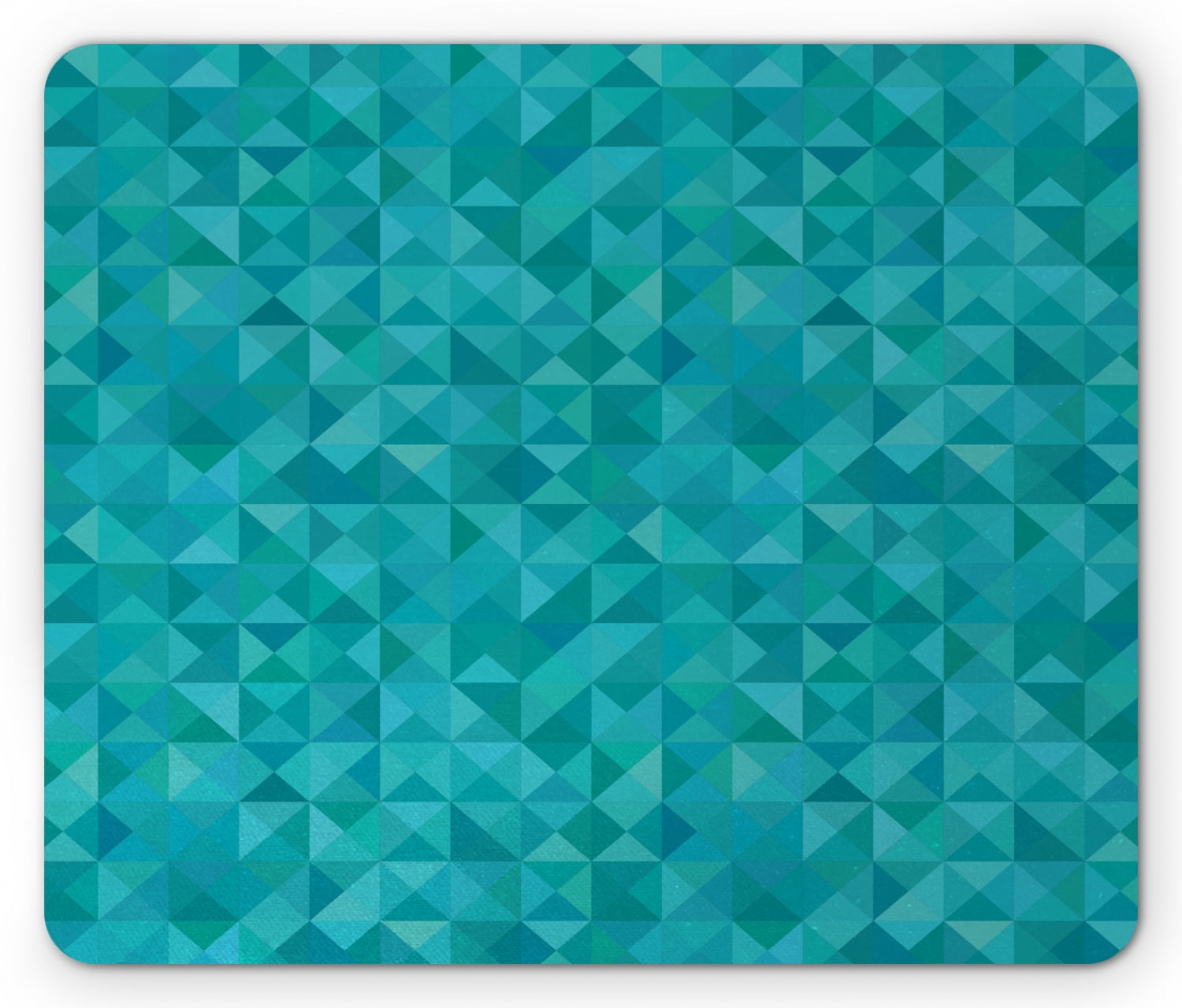 Teal Mouse Pad, Geometrical Shapes Triangles Squares Modern Abstract ...