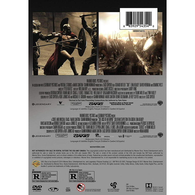 300 Rise Of An Empire Blu Ray Cover