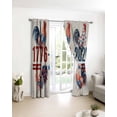 Anniversary USA Flag Blackout Curtains for Bedroom/Living Room, Thermal ...
