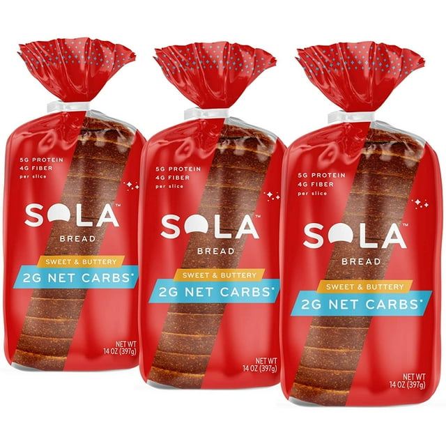 Sola Sweet and Buttery Bread – Low Carb, Low Calorie, Reduced Sugar, 5g ...