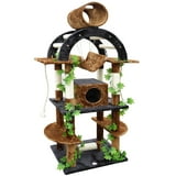 Go Pet Club Large Indoor Climbing Cat Tree & Condo, 71-in Tall Perch ...