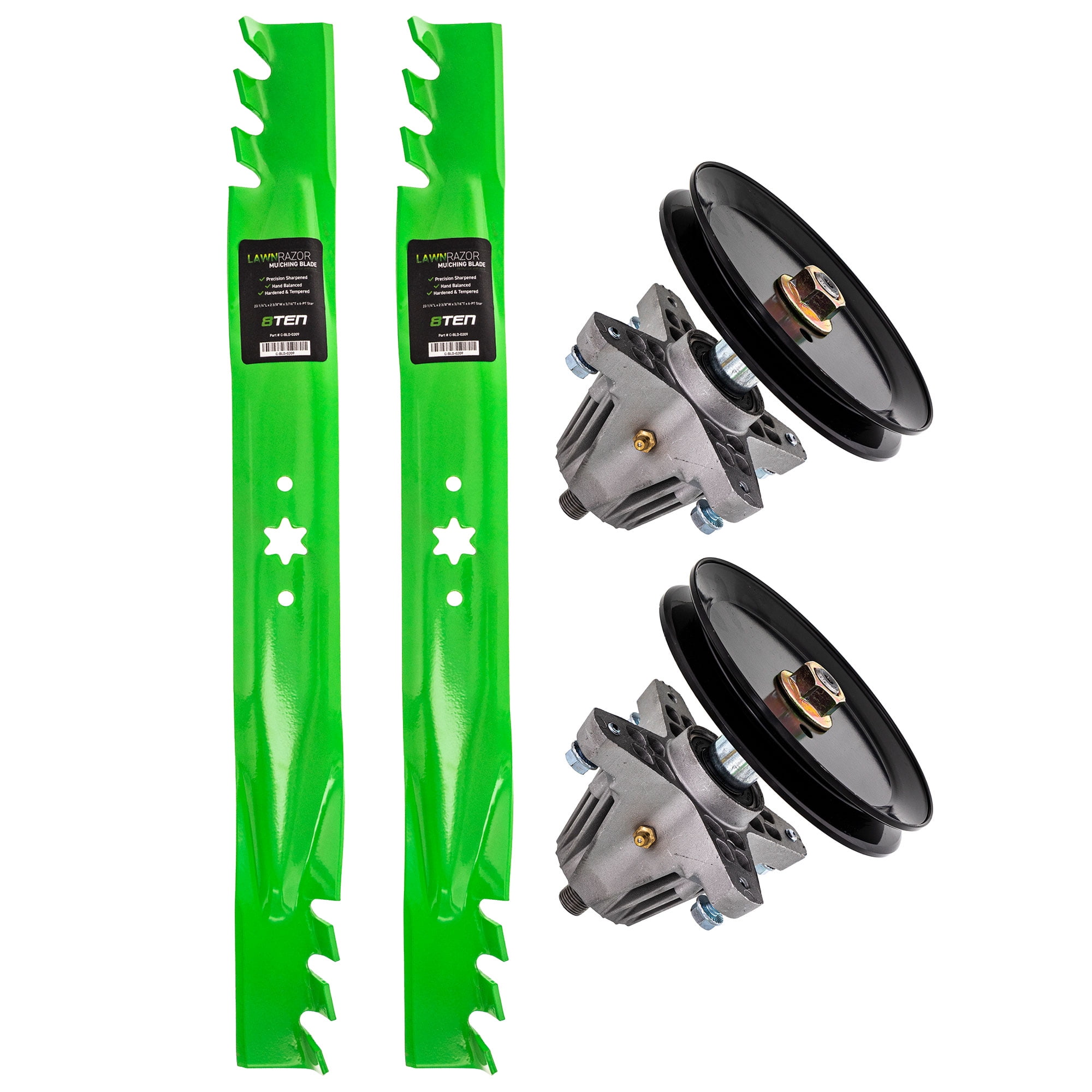 8TEN Deck Blade Spindle Kit for Troy Bilt Horse XP 46-inch 918-06989 MK1009543 - Walmart.com
