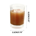 Ounce Measuring Cup with Double Scale, Thickened Glass Roasting Cup ...