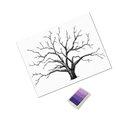 pitrice Wedding Thumbprint Tree Finger Painting Wedding Guest Book ...