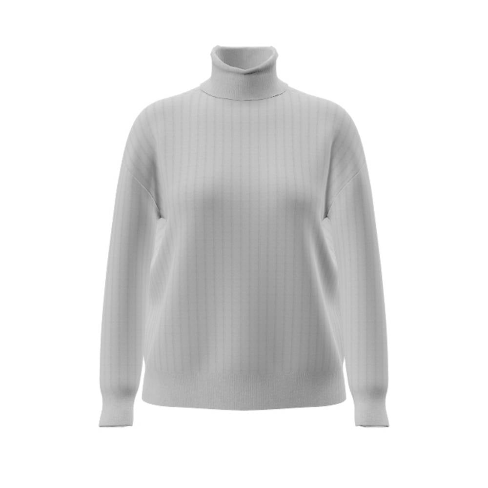 Suéter George para Mujer, Cuello Tortuga, Textura Rayada Gris Talla EG ...