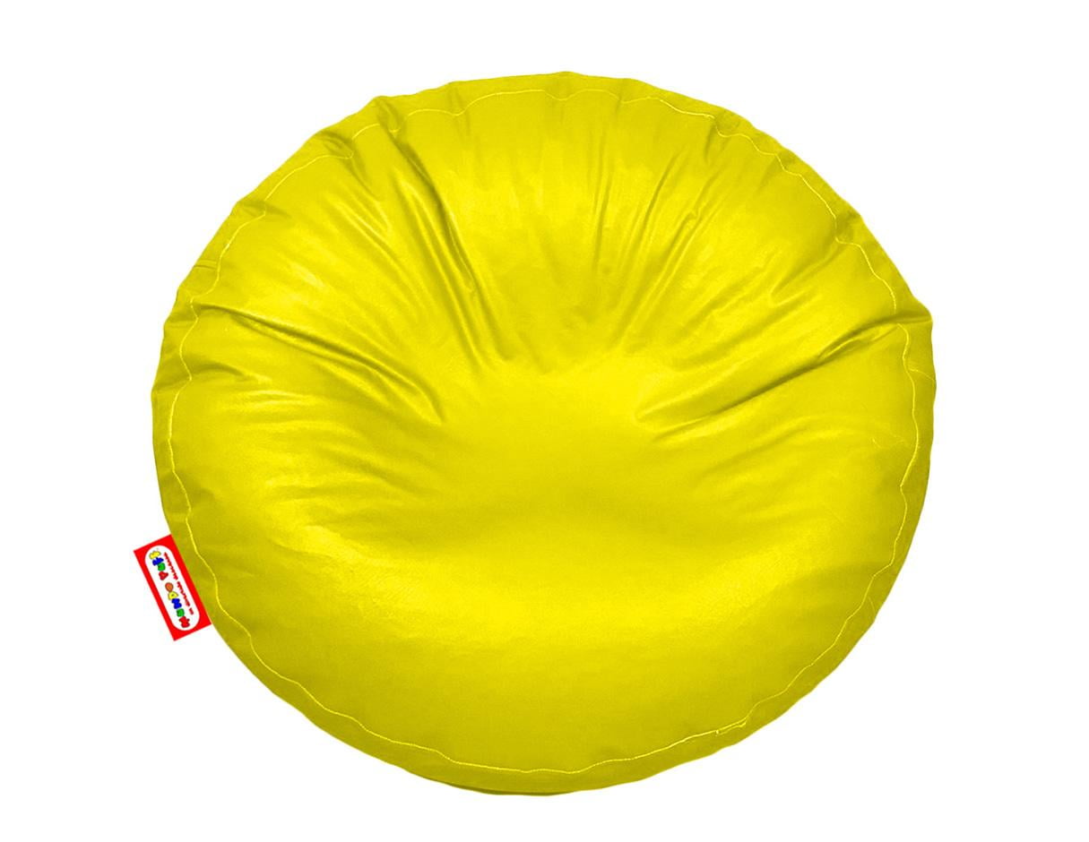 Sillón Puff Mundo Puff Circular Grande 100x50cm amarillo Grande Mundo ...