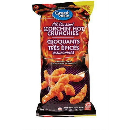 Great Value All Dressed Scorchin' Hot Crunchies, 310 g - Walmart.ca