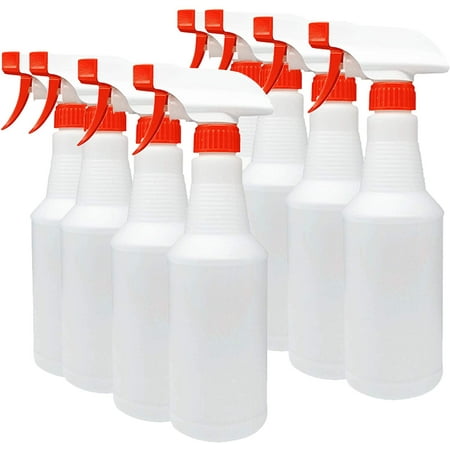 8 Pack 16 Oz Plastic Leak Proof Empty Spray Bottle Cleaner Spray ...