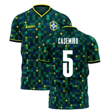 Brazil 2022-2023 Third Concept Football Kit (Libero) (CASEMIRO 5 ...
