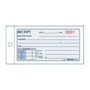 Adams Receipt Book, 2 3/4 x 7 3/16, Three-Part Carbonless, 50 Forms ...