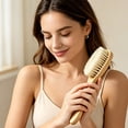 Souew Baby Hair Brush, Goat Bristle Brush, Wooden Handle, Soft Gentle ...