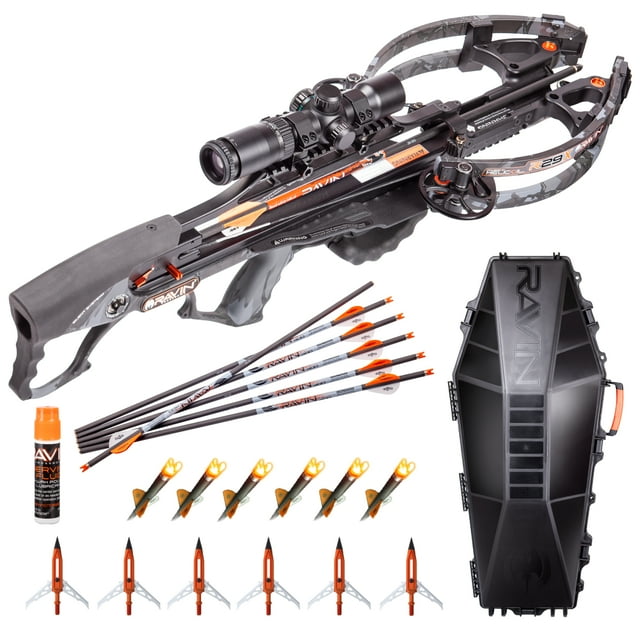 Ravin R29X 450 FPS Crossbow - Predator Dusk Camo + Hard Case for R26 ...