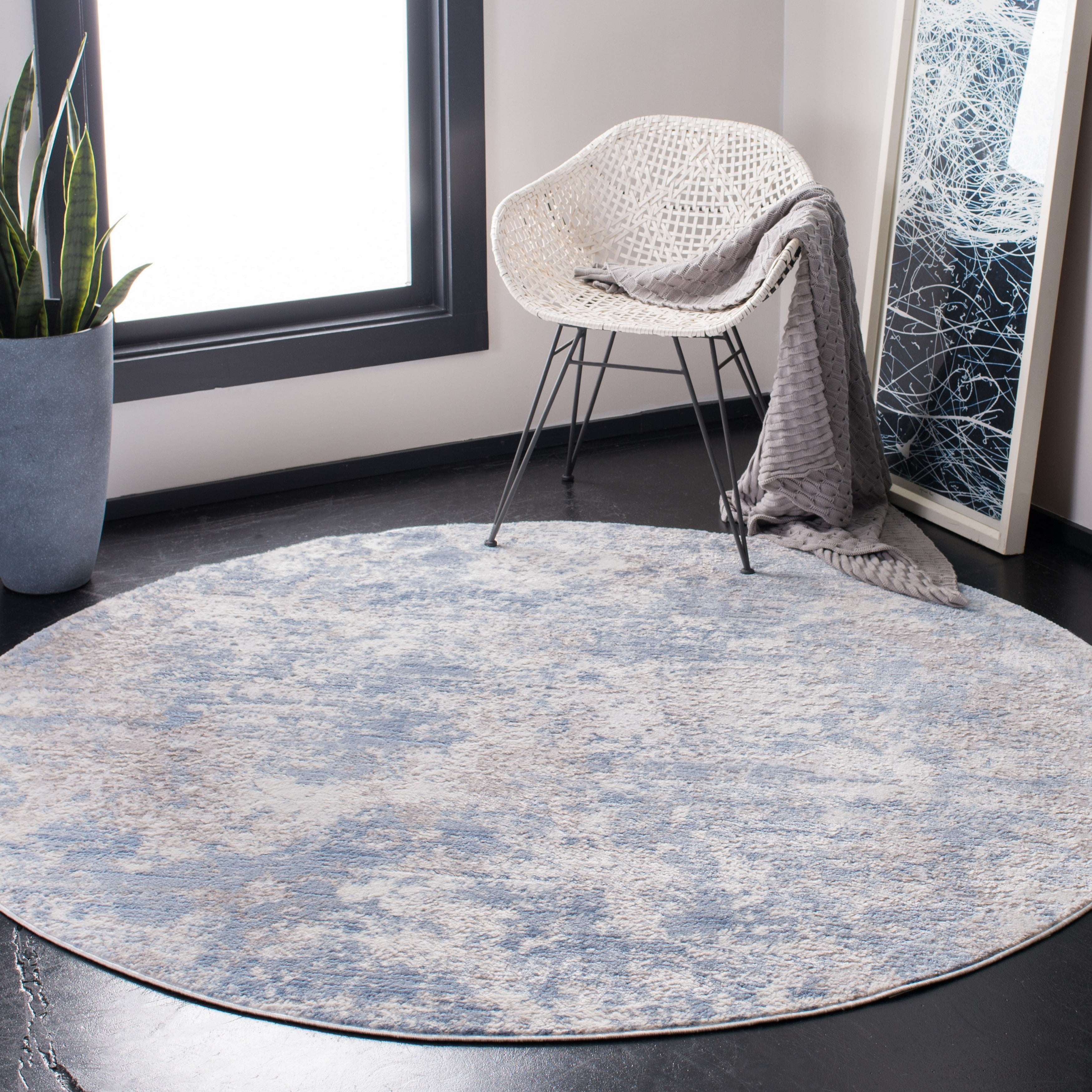 Safavieh Amelia Modern & Contemporary Abstract Grey/Blue Rug - Walmart ... Safavieh Amelia Modern & Contemporary Abstract Grey/Blue Rug - Walmart ...