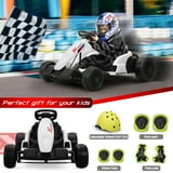 TOBBI 24V Electric Drifting Go Kart for Teens, with Helmet, 8MPH Racing ...