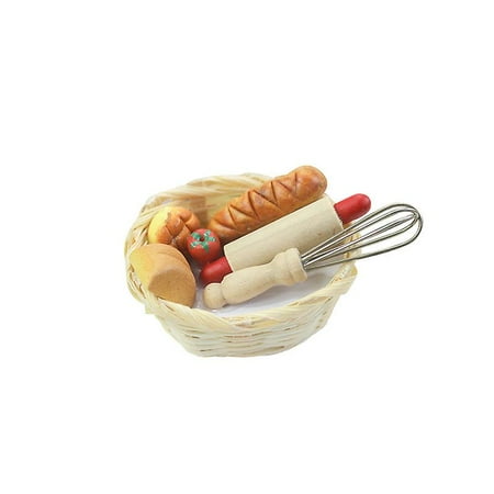 Lepai Miniature Food Play Scene Model Doll House Accessories Mini Bread ...
