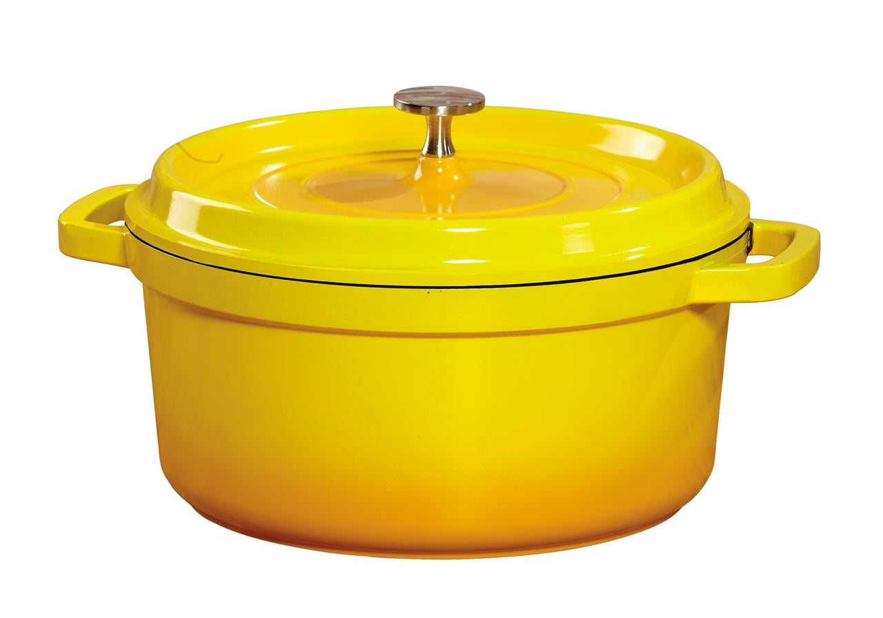 Heiss® Energy-Efficient Cast Aluminum Dutch Oven, 4.5 Quart, Round ...