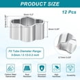 FRKSMD-12 Pcs Double Ear Hose Clamp, 3-5mm 304 Stainless Steel O Clip ...