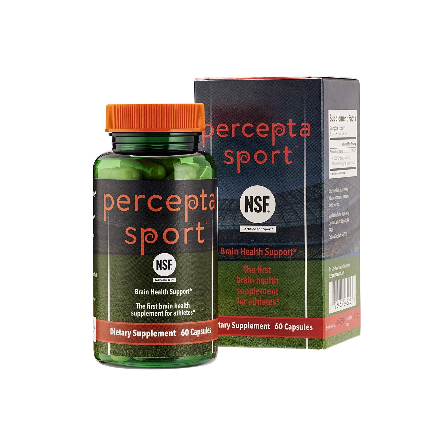 Buy Percepta Sport Brain Supplement for Athletes - Natural Plant-Based ...