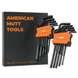 American Mutt Tools L-Key Allen Wrench Tool Hex Key Set - Includes ...