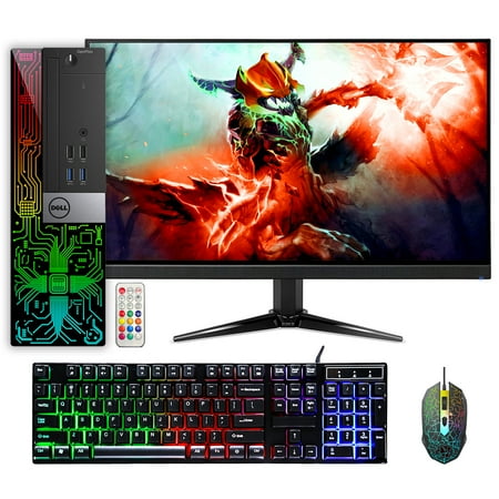 A Grade RGB Gaming Desktop with 24 Inch Gaming Monitor - Dell OptiPlex ...