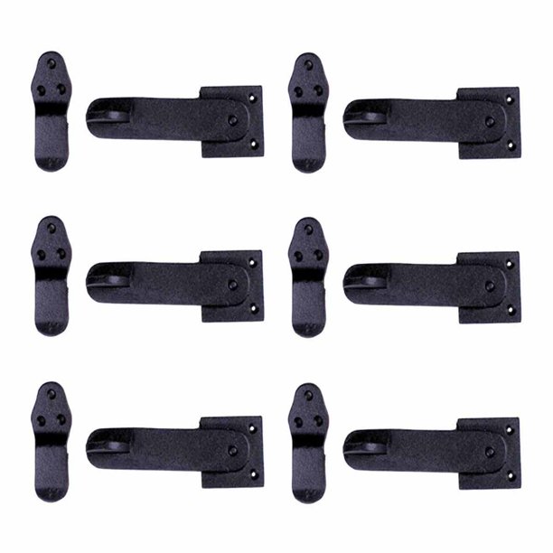 Black Gate Flip Latch Wrought Iron 5.75" L Two-Sided Rust Resistant ...