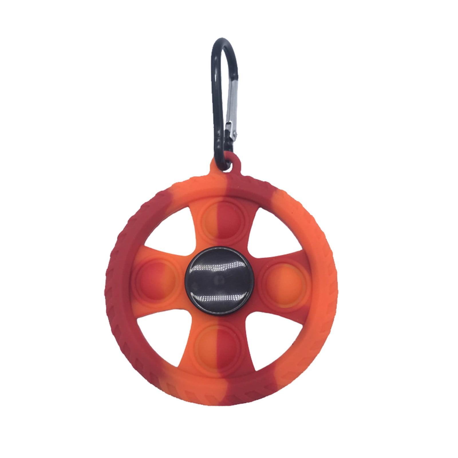 QTBIUQ Fidget-Spinner Pop-Toys, Tie-Dye Push Popper Pop-Bubble Spinner ...