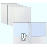 Oxford Twin Pocket 3-hole Fastener Folders, White, 25 / Box (Quantity ...