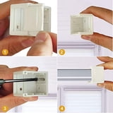 PAPADA 6 Pieces Vertical Blind Bracket White Profile Box Mounting ...
