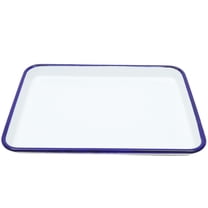 HERFIER Enamel Bake Enamel Baking Roasting Tray Rectangular Serving ...
