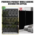 74" H x 47.2" W Freestanding Metal Privacy Screen with Stand ...