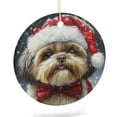 Happy Holidays Shih Tzu Dog Christmas Ornament Christmas Decoration for ...