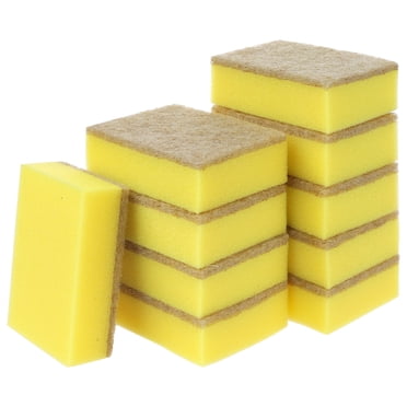 Unique Bargains Dual Sided Dish Sponges Non Scratch Cleaning Sponge 10 ...