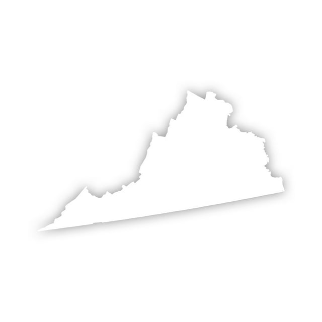 Virginia Shaped Sticker Decal Die Cut - Self Adhesive Vinyl - Weatherproof - Made in USA - Many ...