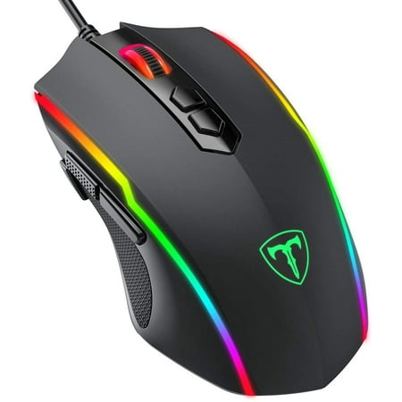 IYEFENG Gaming Mouse Wired, 8 Programmable Buttons, Chroma RGB Backlit ...