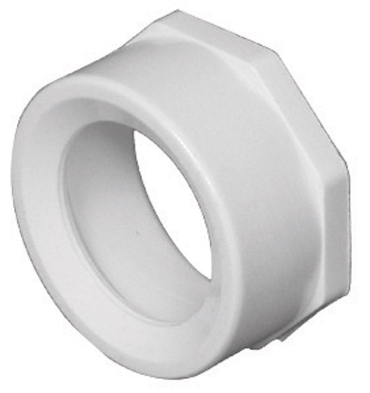 Charlotte Pipe 6 in. Spigot x 4 in. Dia. Hub PVC Flush Bushing ...