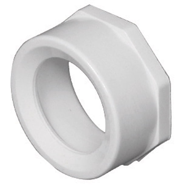 Charlotte Pipe 6 in. Spigot x 4 in. Dia. Hub PVC Flush Bushing ...