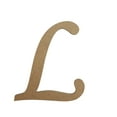 Wooden Letter Unfinished, Monotype Font, Craft Cutout - Walmart.com