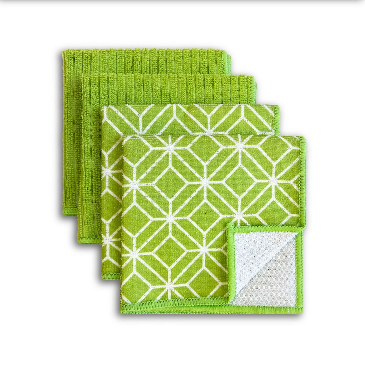 Mainstays 4pk Green Dish Cloth Scrubbers - Walmart.ca